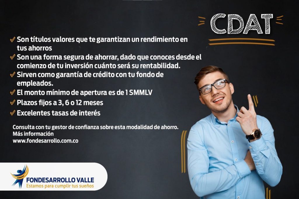 Certificados de Depósito de Ahorro a Término | Fondesarrollo Valle