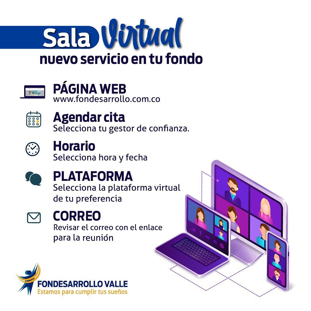 Sala Virtual Agenda tu Cita | Fondesarrollo Valle